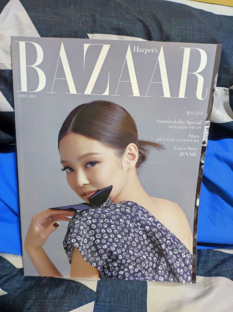 Blackpink Jennie Harper's bazaar sustainable edition korea on Carousell