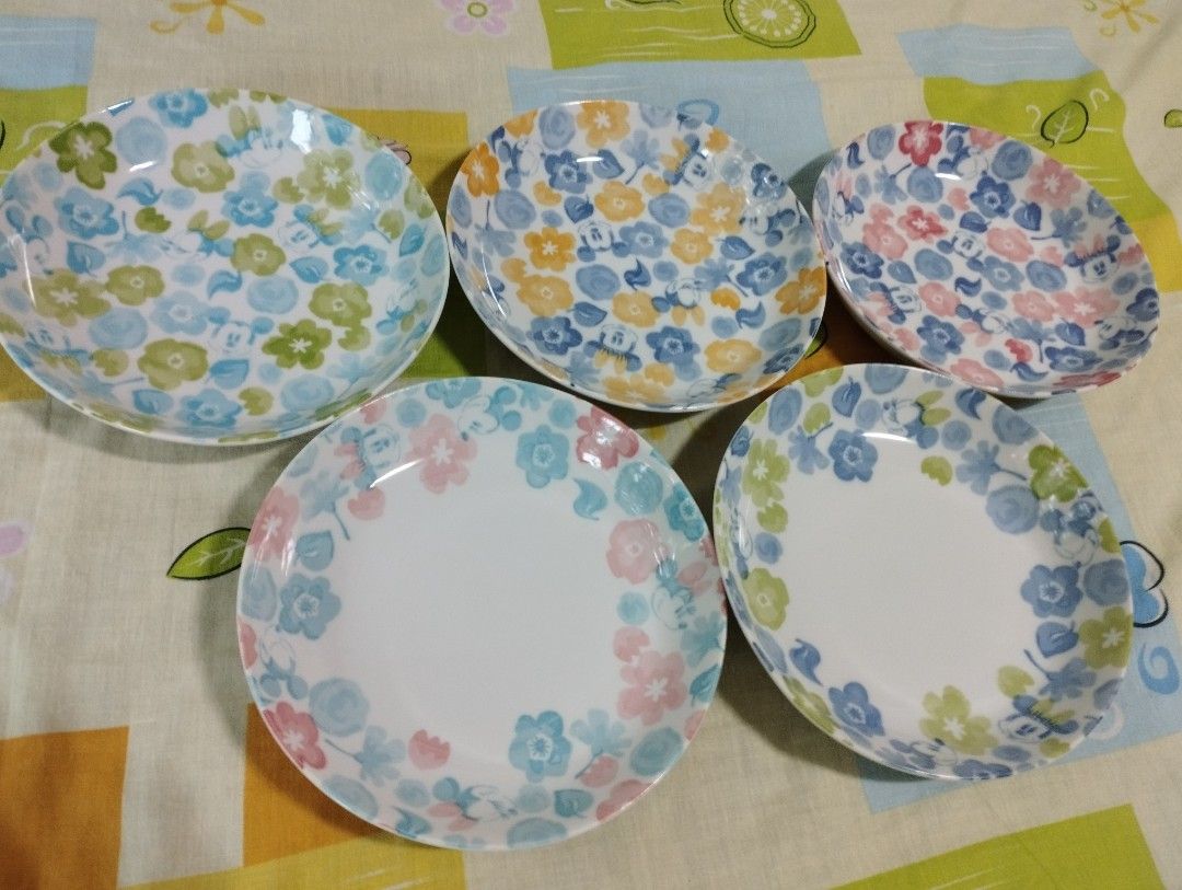 BN made in Japan Sango Disney deep plate Mickey Minnie design ...