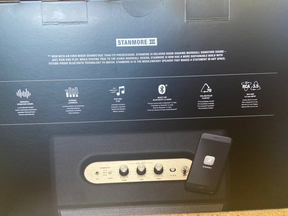BNIB Marshall stanmore III, Audio, Soundbars, Speakers & Amplifiers on ...