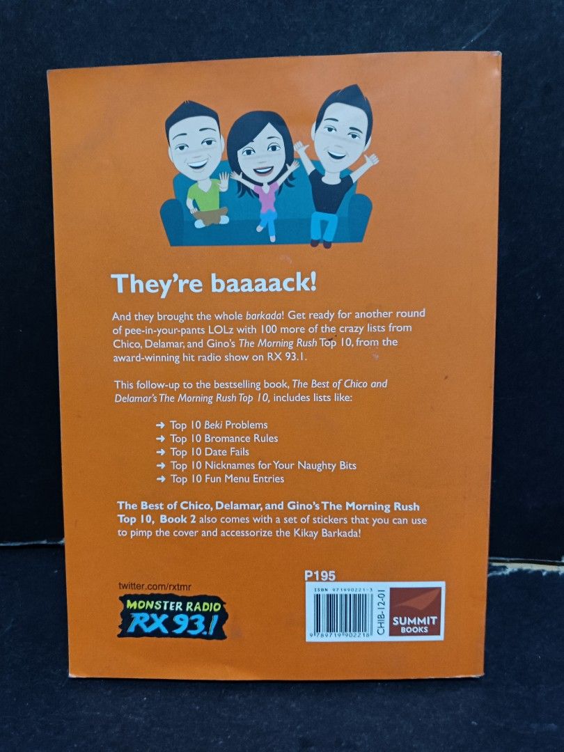 Book: The Best of Chico, Delamar, and Gino's - The Morning Rush Top 10 ...