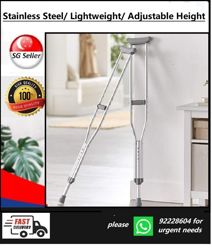 Brand New $26/pair crutches Stainless Steel Lightweight Adjustable ...