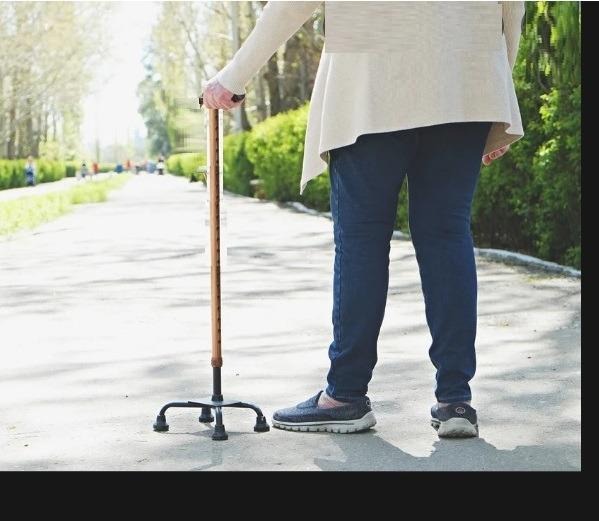 Brand New Walking Stick Quad Cane Narrow Base adjustable level Anti ...