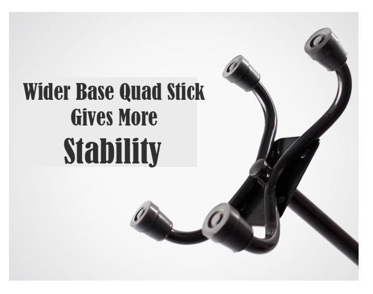 Brand New Walking Stick Quad Cane Narrow Base adjustable level Anti ...