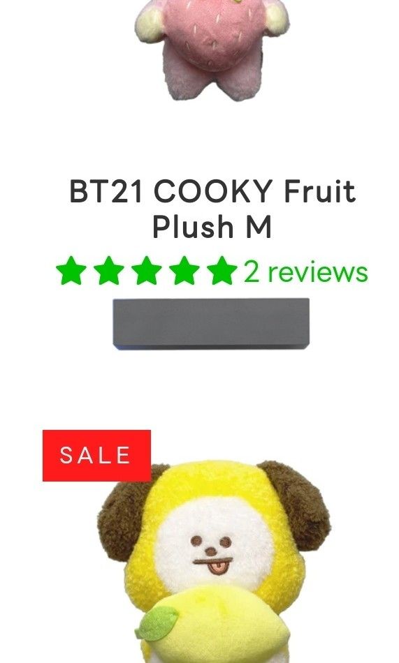 BT21 RJ Fruit Plush Medium Doll (other characters also avail) on Carousell