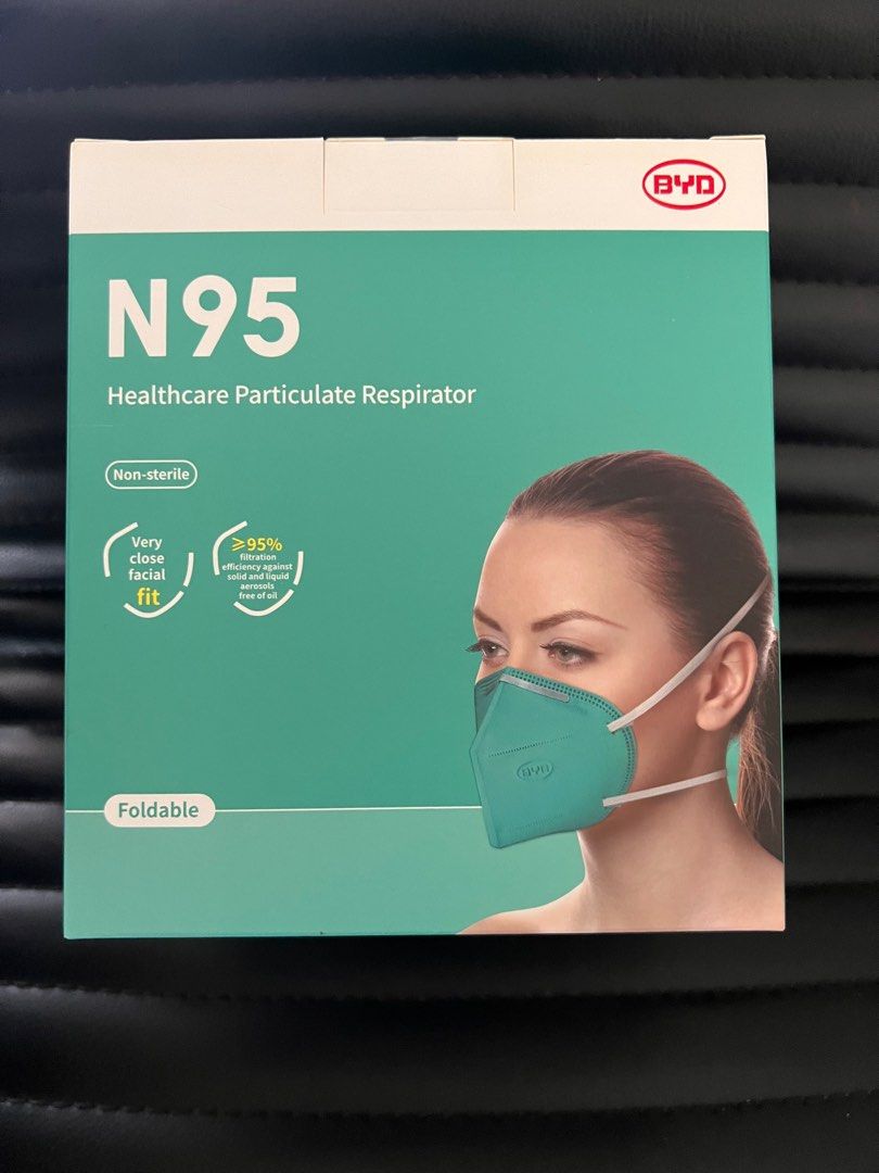BYD N95 Mask N95 Healthcare Particulate Respirator, Health & Nutrition, Face Masks & Face ...