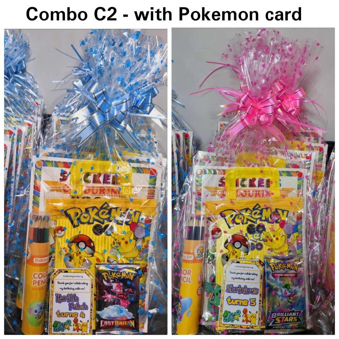Combo C2 | Pokemon Themed Kids Goodie Bags Pikachu Charmander Bulbasaur ...