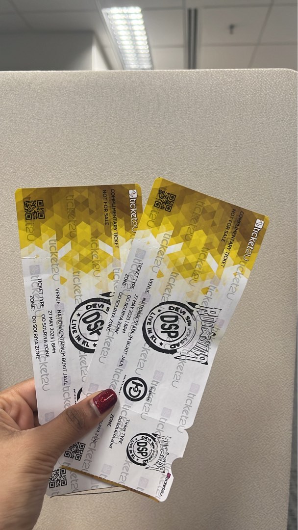 DSP CONCERT TICKETS, Tickets & Vouchers, Event Tickets on Carousell