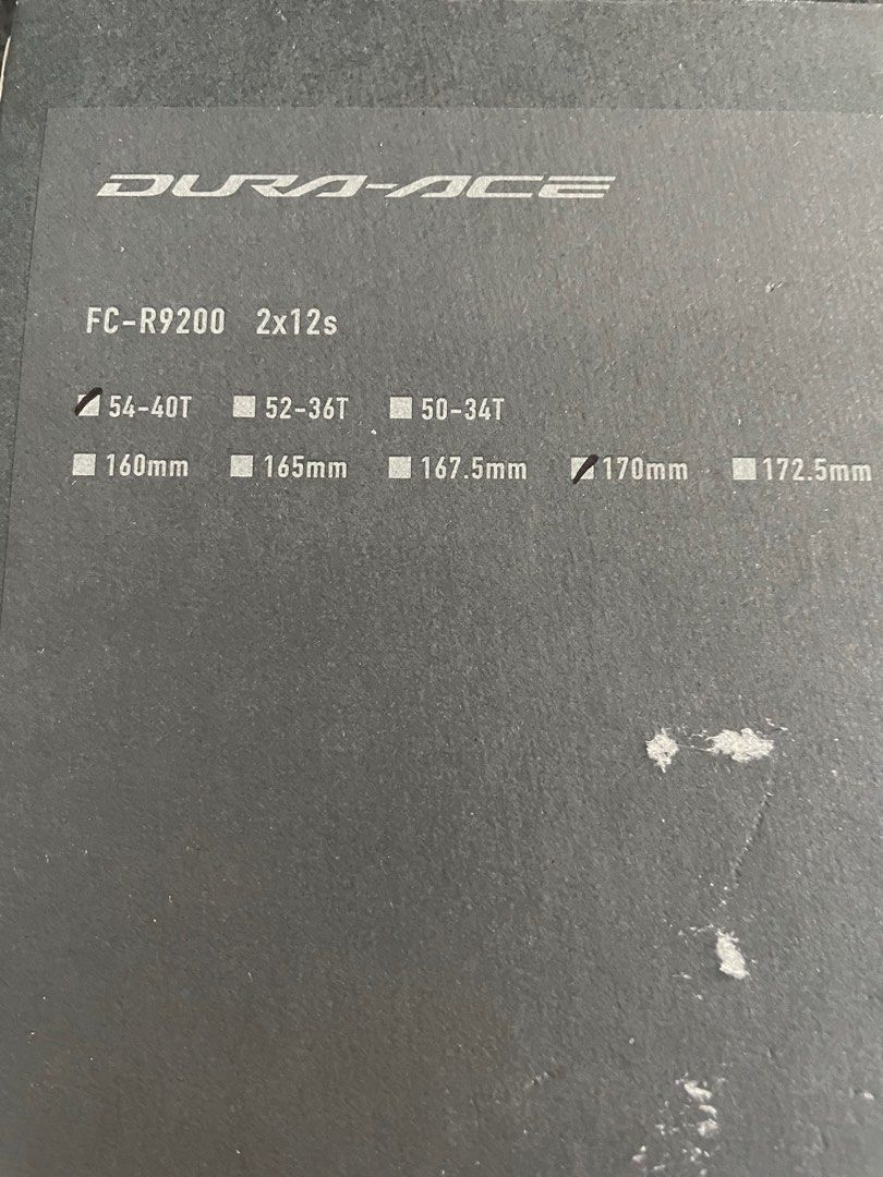 Dura ace 9200 Crankset, Sports Equipment, Bicycles & Parts, Bicycles on Carousell