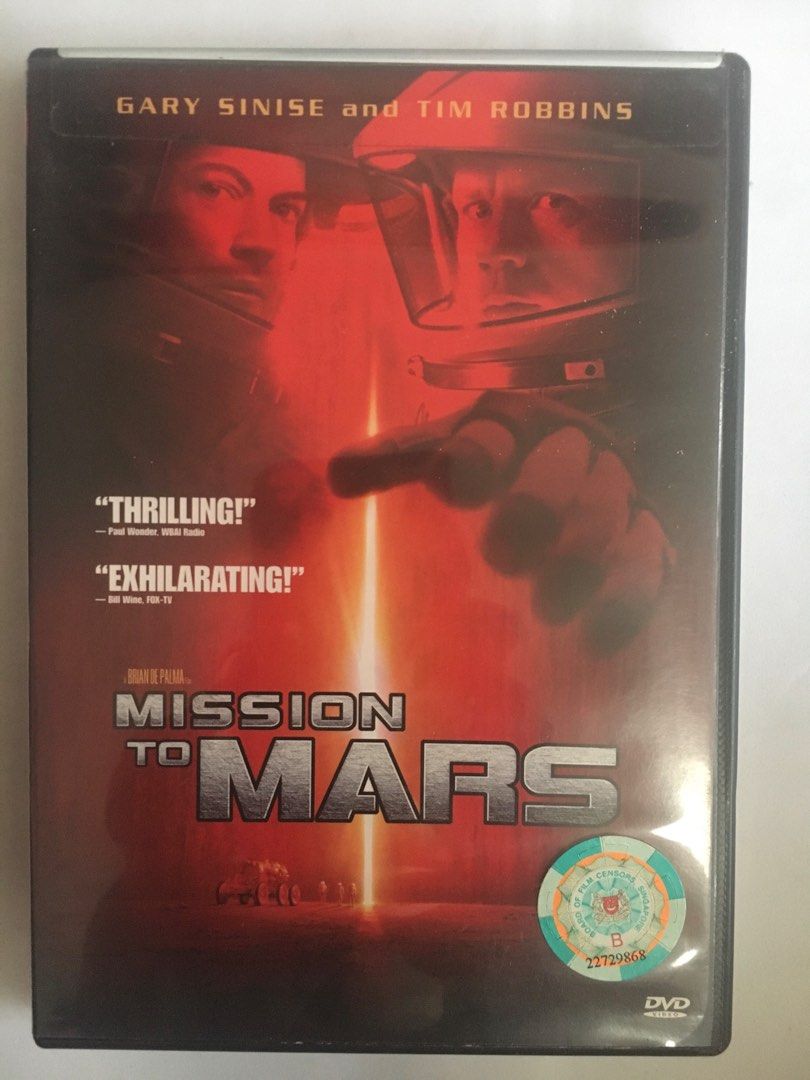 English movie DVD - Mission To Mars, Hobbies & Toys, Music & Media, CDs ...