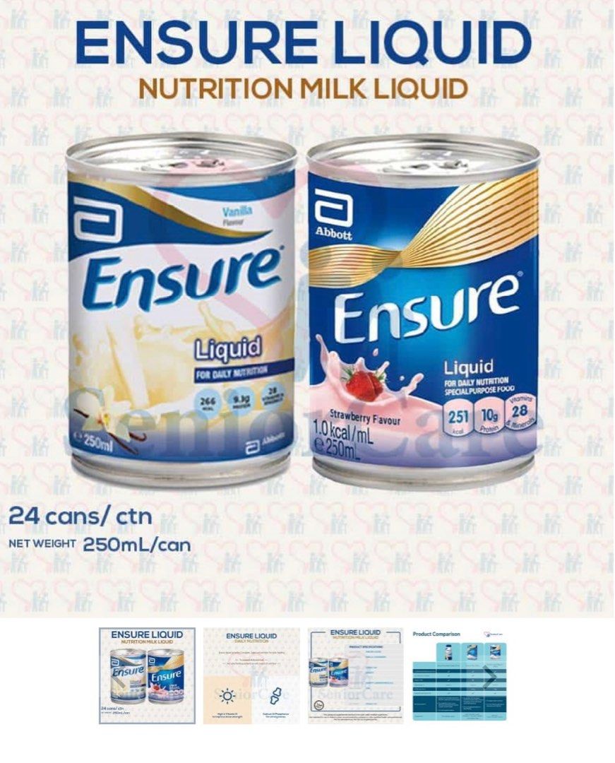 Ensure liquid (72 cans), Health & Nutrition, Health Supplements, Health ...