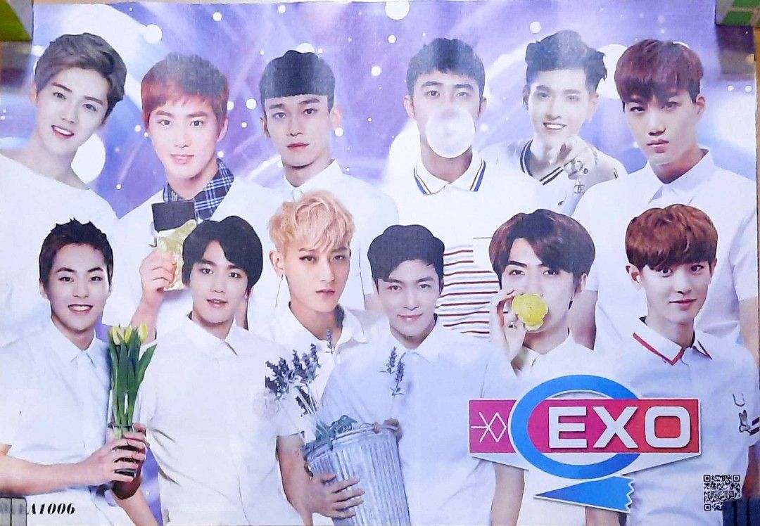 EXO Posters, Hobbies & Toys, Memorabilia & Collectibles, K-Wave on Carousell