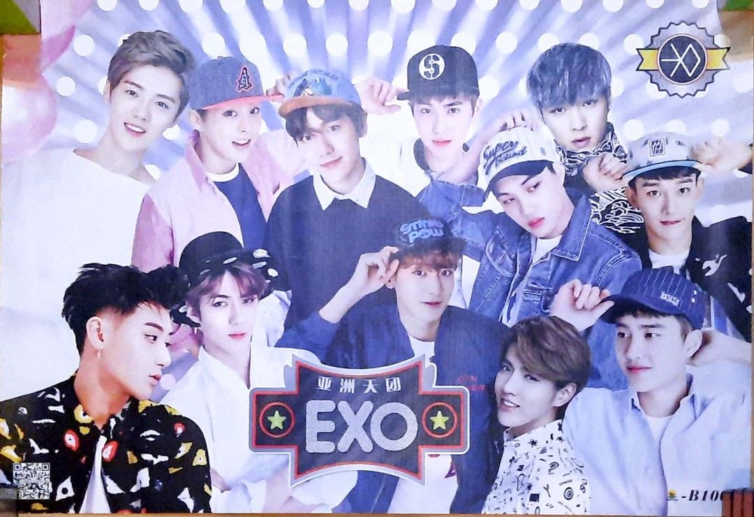 EXO Posters, Hobbies & Toys, Memorabilia & Collectibles, K-Wave on Carousell