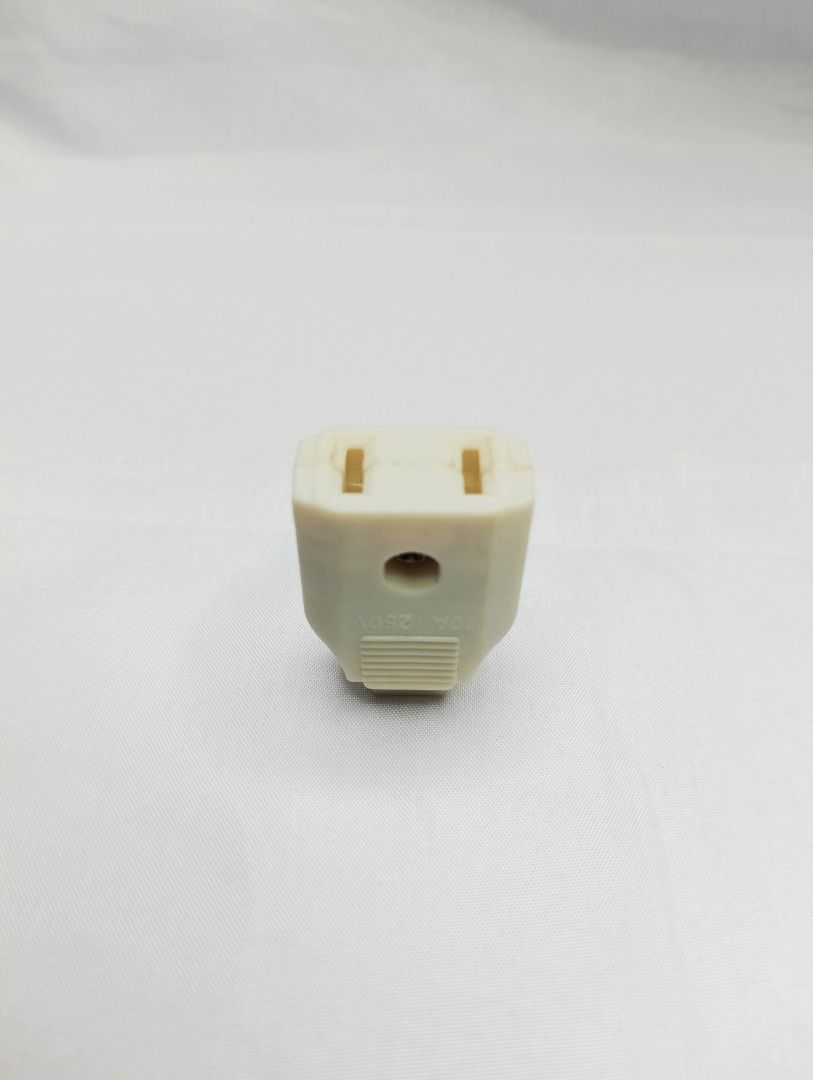FEMALE PLUG SOCKET, 10A 250V US 2-PIN, AC ELECTRIC POWER WIRE EXTENSION ...