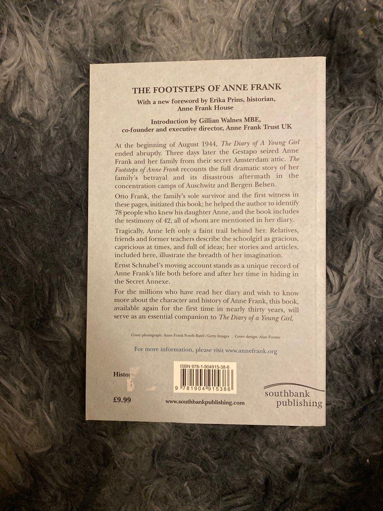 Footsteps of Anne Frank - Ernst Schnabel, Hobbies & Toys, Books ...