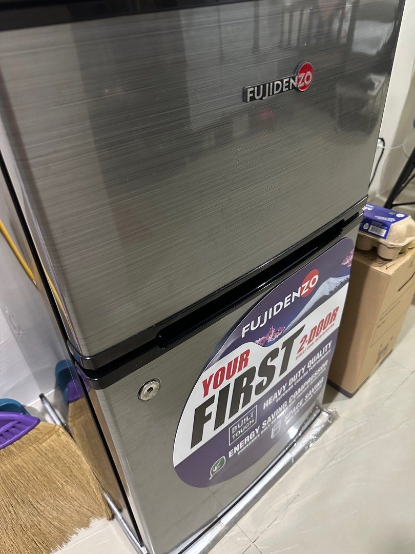 Fujidenzo two door personal ref, TV & Home Appliances, Kitchen ...