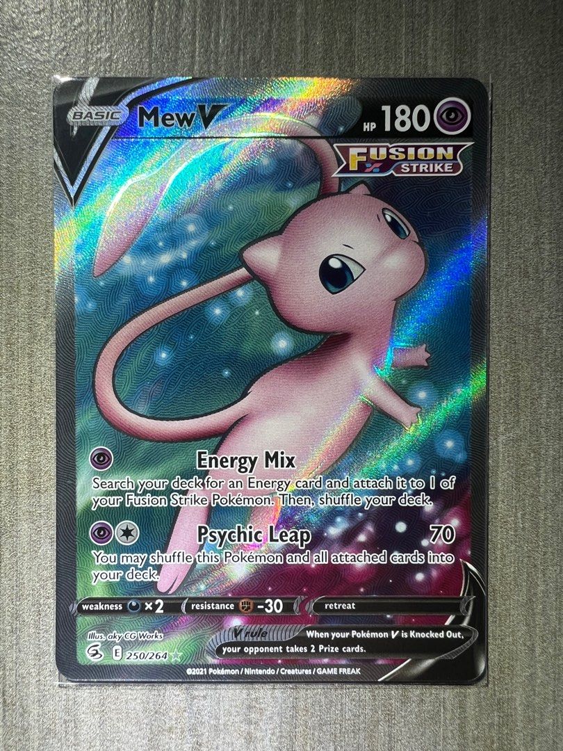 [Full Art] Mew V Rare Rare Pokemon Card, Hobbies & Toys, Toys & Games ...