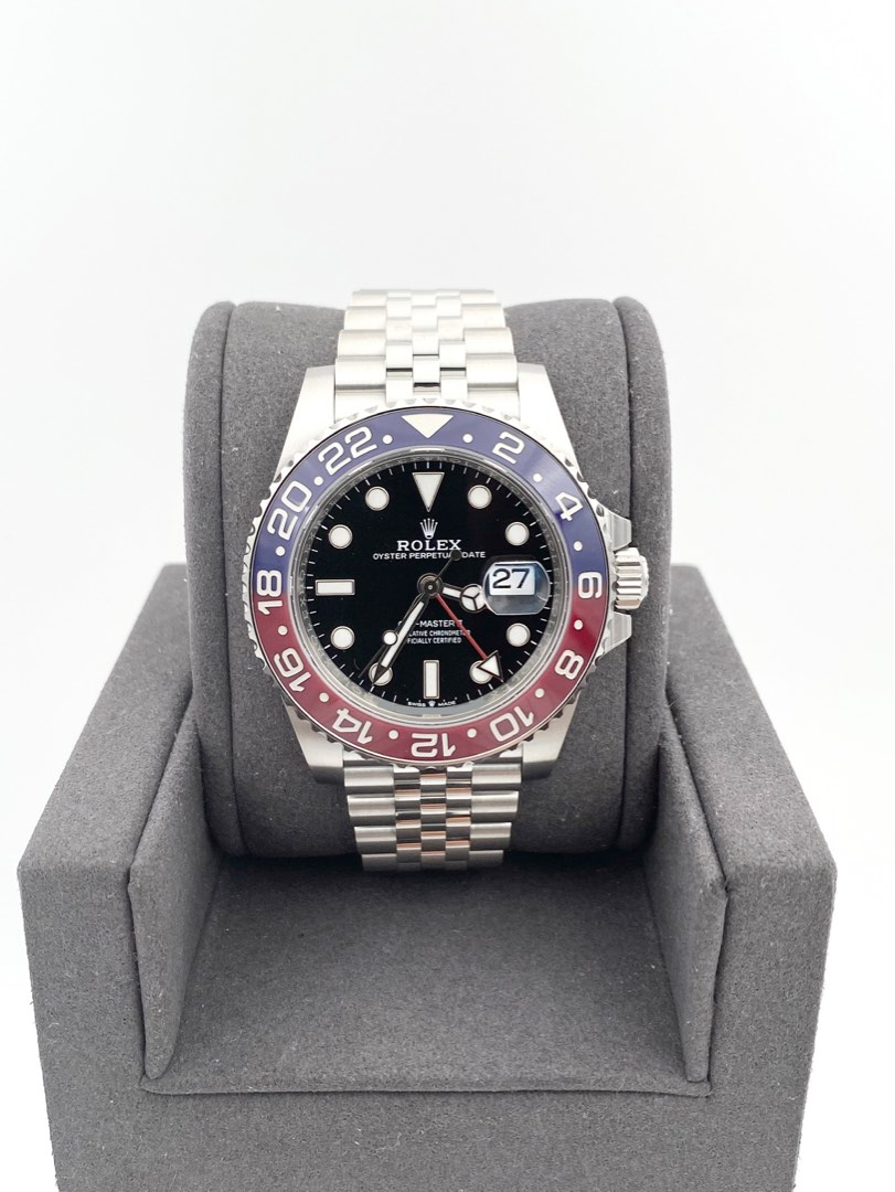 Full Stickers May 2023 Brand New Rolex GMT Master II Pepsi Jubilee ...
