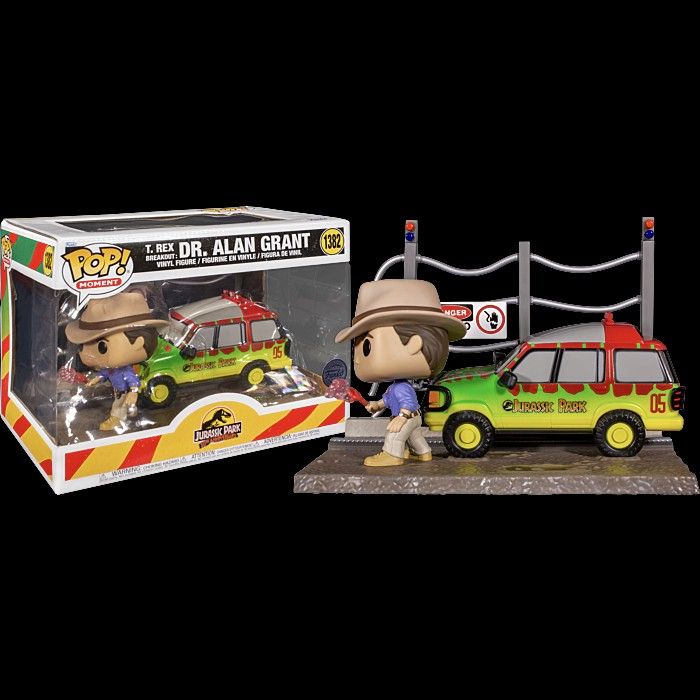 Funko Pop! Moment: Jurassic Park - T-Rex Breakout: Dr. Alan Grant #1382 ...