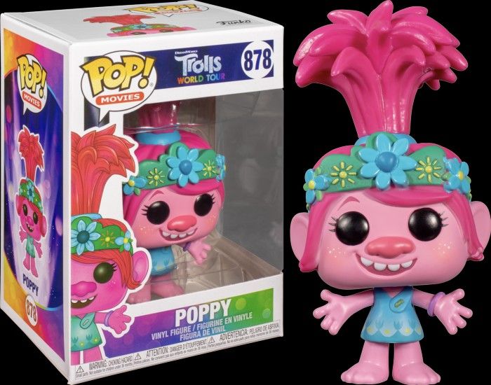 Funko Pop! Movies: Trolls World Tour - Queen Poppy #878, Hobbies & Toys ...
