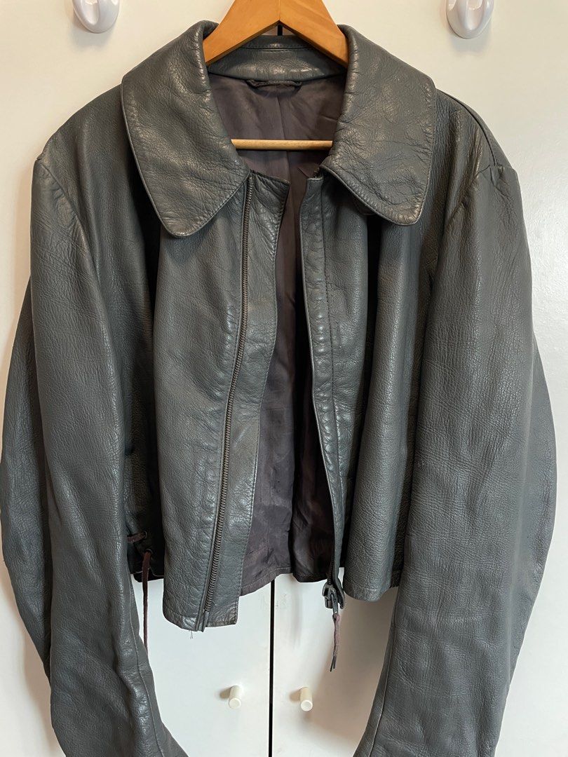 German submarine leather jacket XL, Men's Fashion, Coats, Jackets and ...