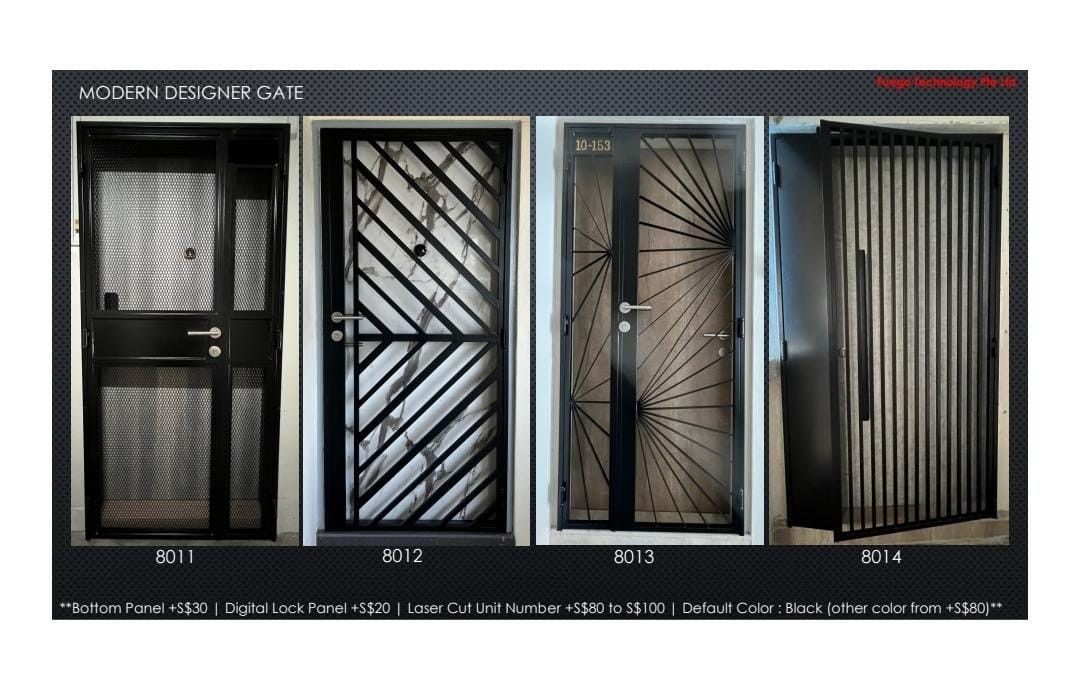 Direct Factory Gate Catalogue for HDB / Condo - Mild Steel Gate ...