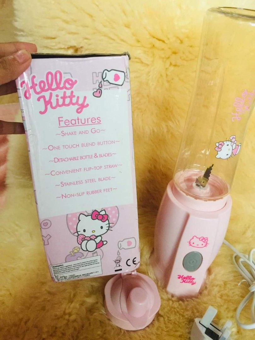 HELLO KITTY sanrio shake & go mini blender, TV & Home Appliances ...