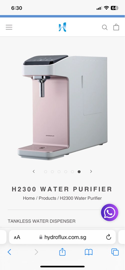 Hydroflux H2300, Furniture & Home Living, Kitchenware & Tableware ...