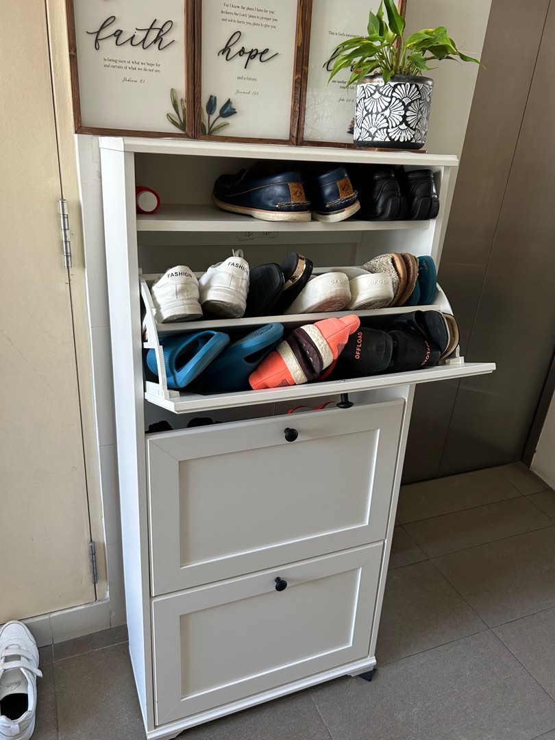 IKEA shoe rack, Furniture & Home Living, Furniture, Shelves, Cabinets ...