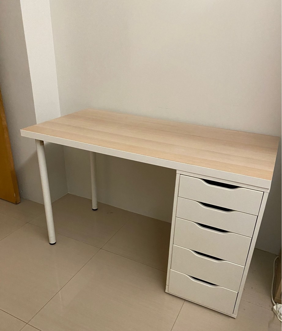 IKEA Study Table with Drawer Lagkapten/Alex, Furniture & Home Living ...