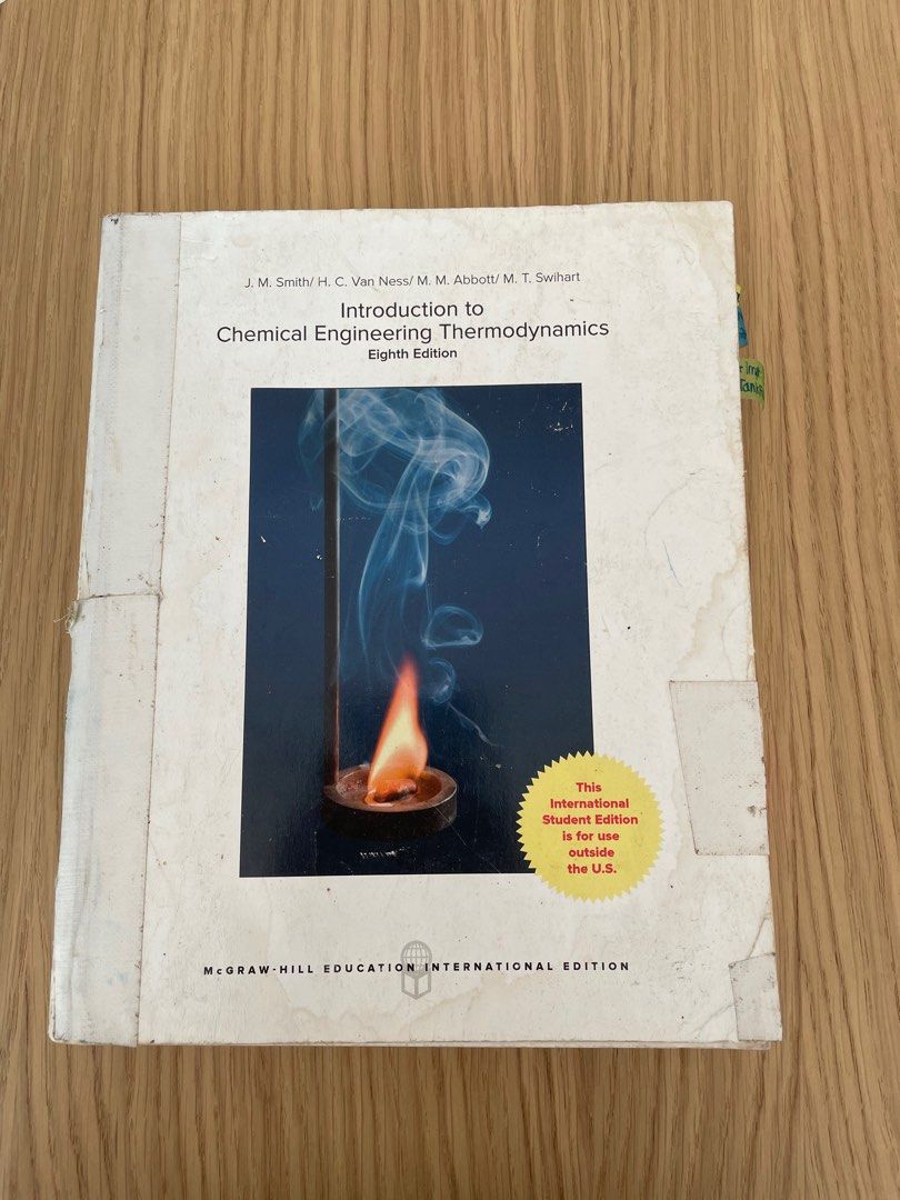 Introduction to chemical engineering thermodynamics, Hobbies & Toys ...