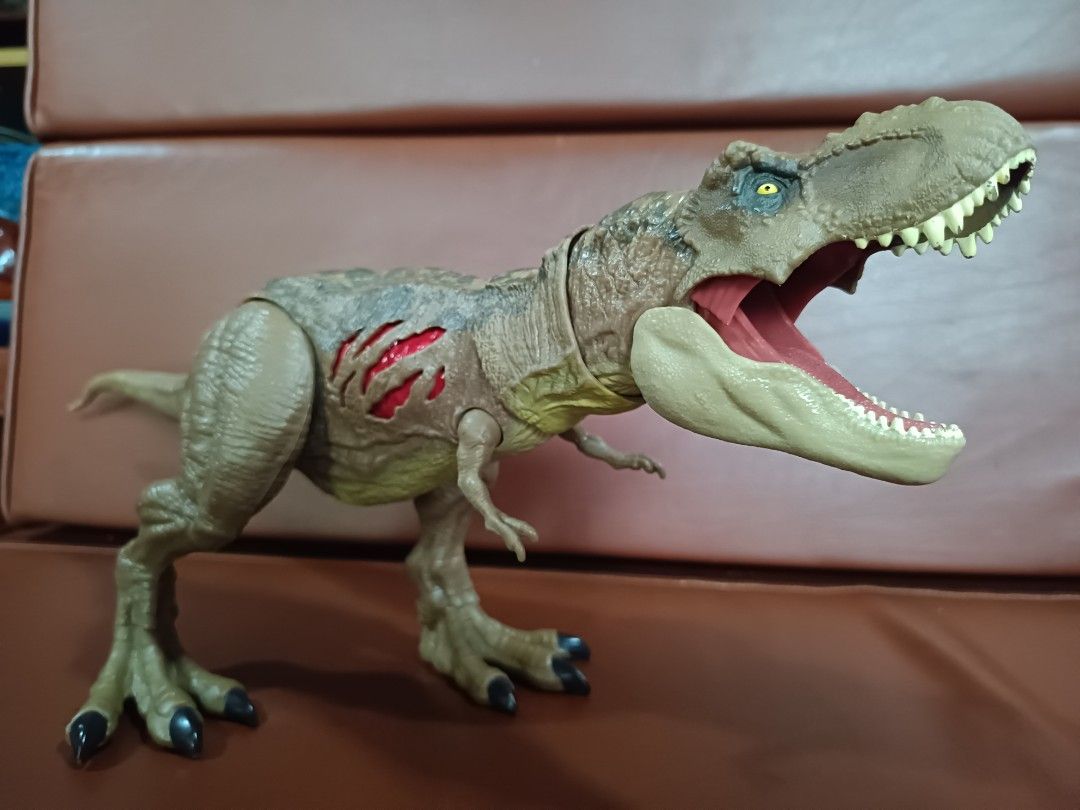 Jurassic World Extreme Damage T-Rex by Mattel on Carousell