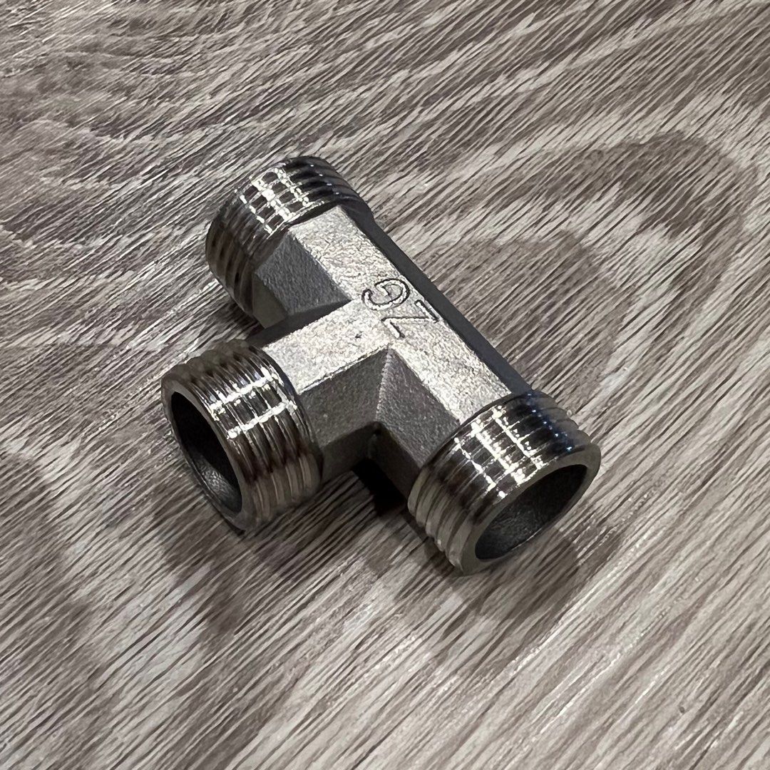 Kitchen Tap Converter 3-Way Water Tap Fitting Convert T Joint Hot/Cold ...