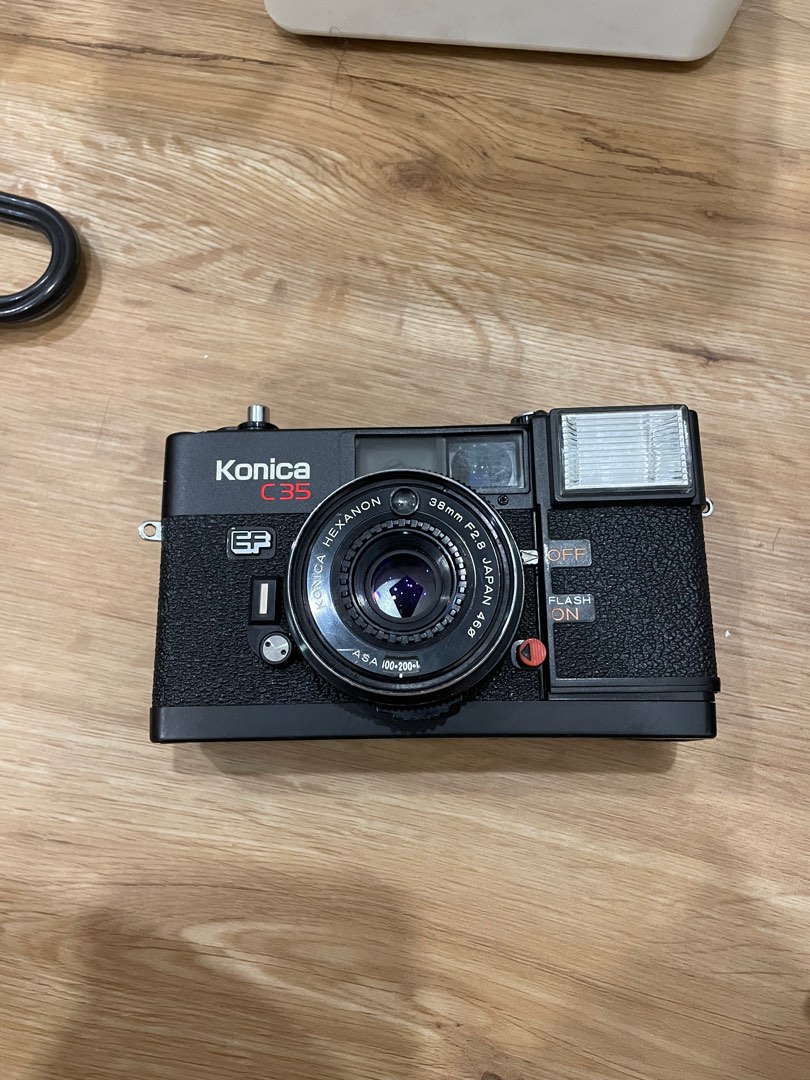 Konica C35 EF Film camera, Photography, Cameras on Carousell