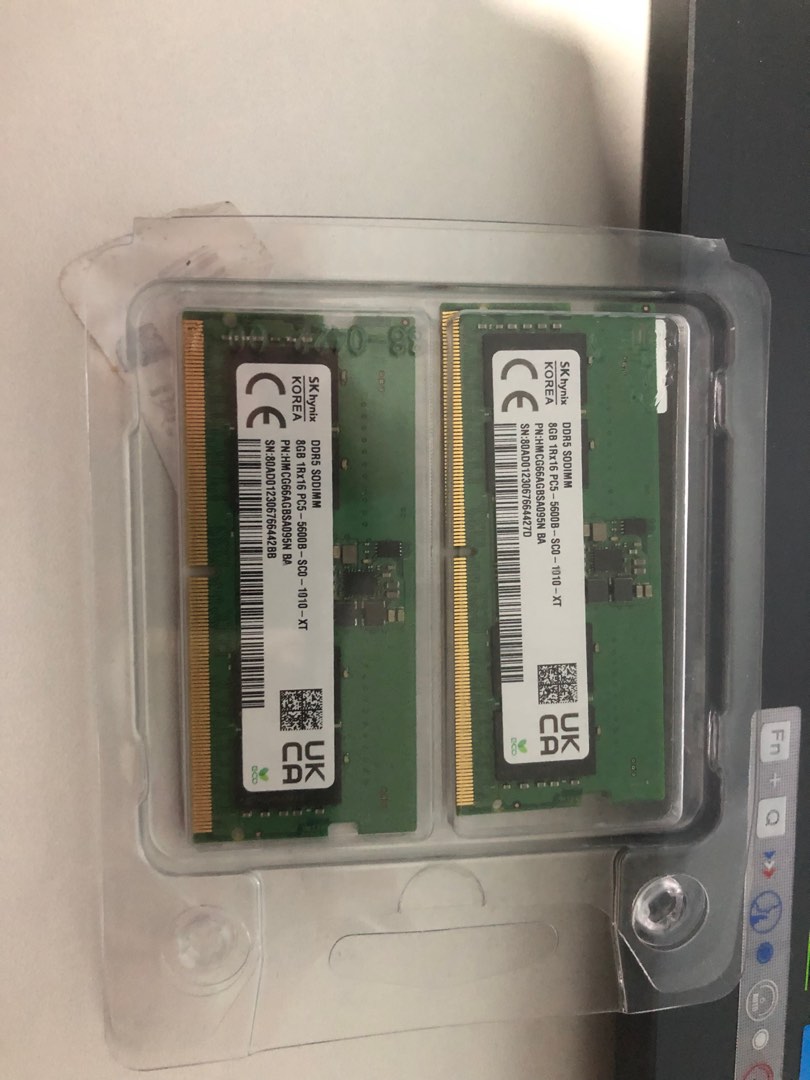 Laptop Ram 2x8GB DDR5 4800MHz sodium, Computers & Tech, Parts & Accessories, Other Accessories ...
