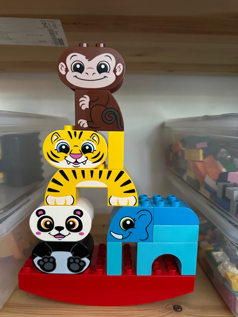 LEGO Duplo My First Balancing Animals Building Blocks 10884, Hobbies ...
