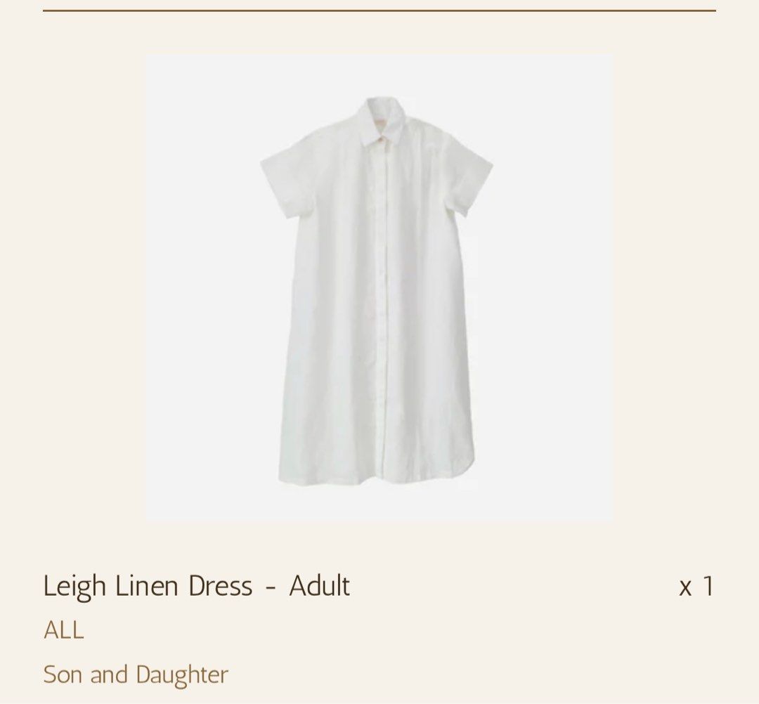 Leigh linen dress son and daughter x agw, Women's Fashion, Dresses ...