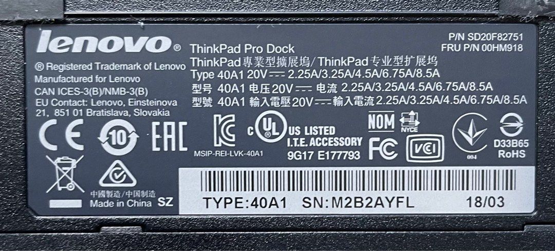 Lenovo ThinkPad Pro Dock, Computers & Tech, Laptops & Notebooks on ...