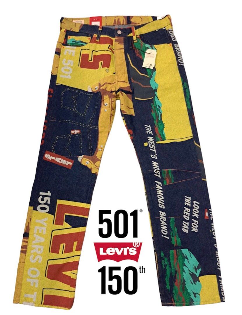 LEVIS BANNER ADS 150th ANNIVERSARY 501 DAY SPECIAL LIMITED EDITION, Men's Fashion, Bottoms ...