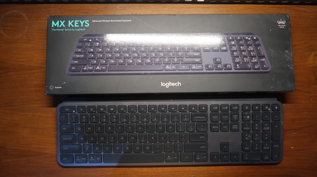 Logitech MX Keys Keyboard Wireless Bluetooth Backlit for Power User on ...