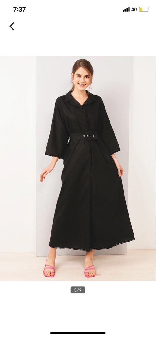 LUBNA belted dress, Women's Fashion, Dresses & Sets, Dresses on Carousell