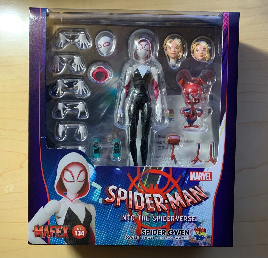 Mafex Spider Gwen Ghost Spider In to the Spider Verse, 興趣及遊戲, 玩具 & 遊戲類 ...