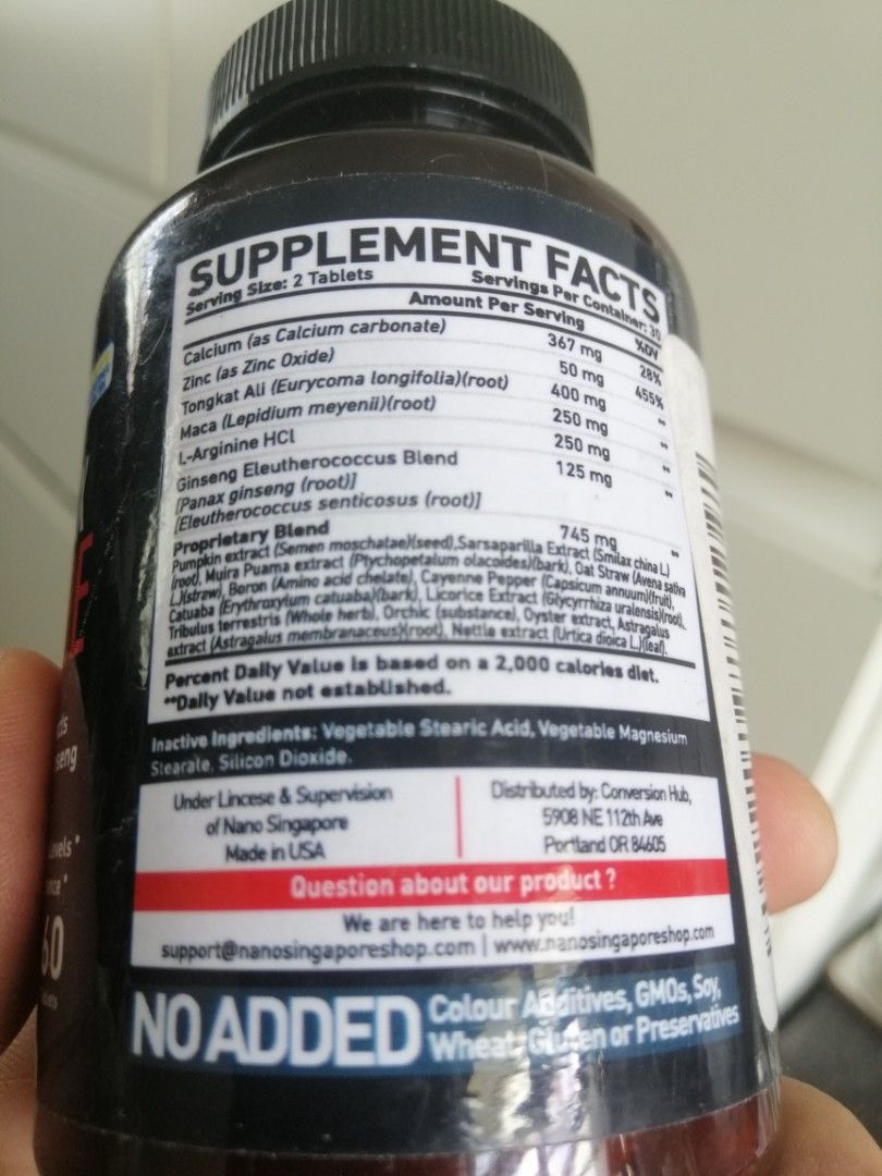 Male max extreme supplement, Health & Nutrition, Health Supplements ...