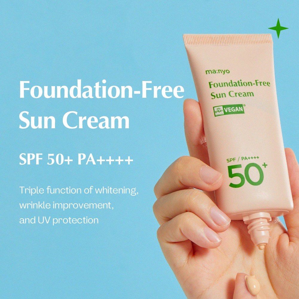 Manyo Factory Foundation-Free Sun Cream SPF50+ PA++++ 50ml | sunscreen ...