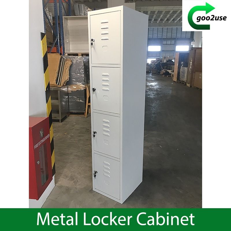 Metal 4 Doors Locker Cabinet, Furniture & Home Living, Furniture ...