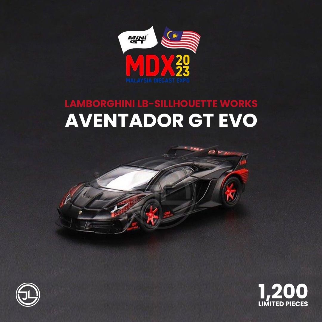 MINI GT #518 MDX2023 - LB SILHOUETTE WORKS LAMBORGHINI AVENTADOR GT EVO ...