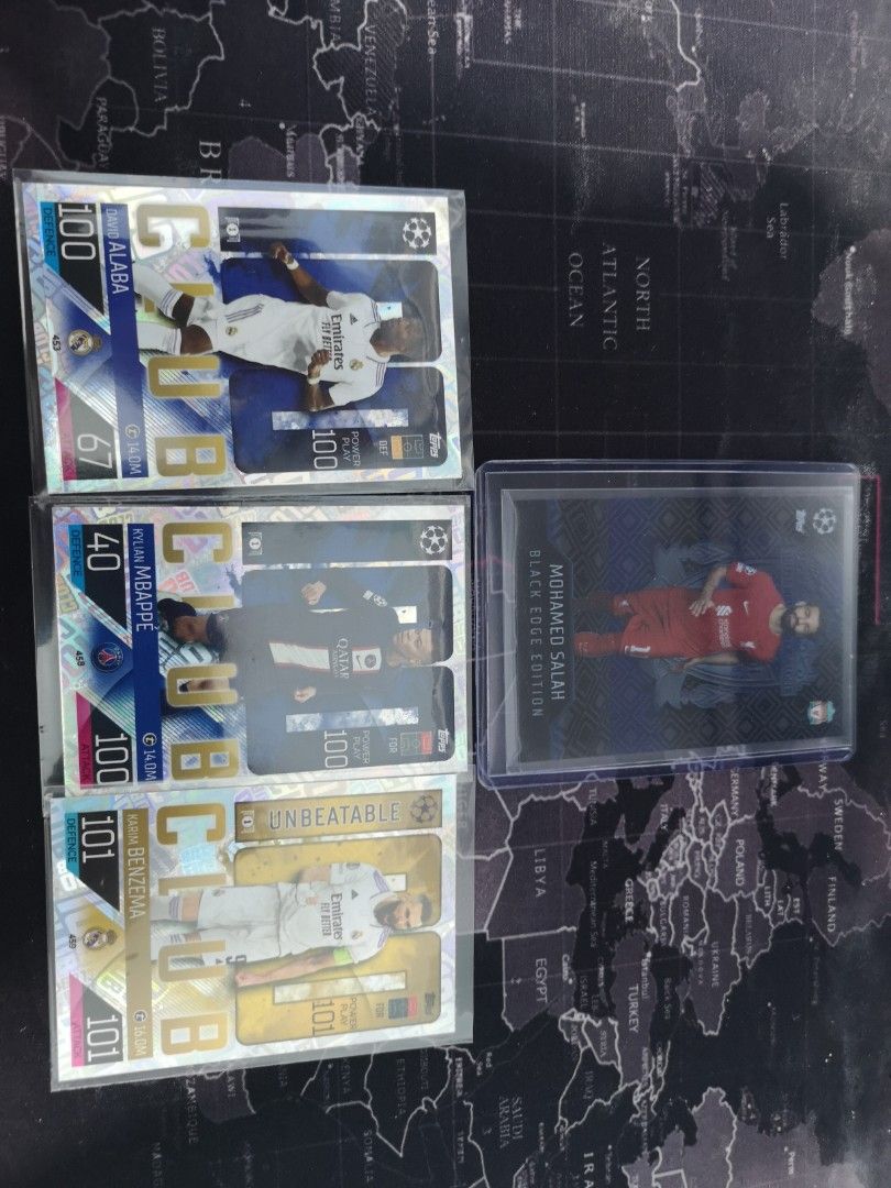 Mohammed Salah David Alaba Kylian Mbappe Black Edge 100 Club 101 Club ...