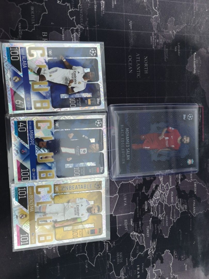 Mohammed Salah David Alaba Kylian Mbappe Black Edge 100 Club 101 Club ...