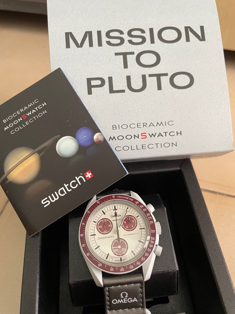 Omega x Swatch Pluto, Men's Fashion, Watches & Accessories, Watches on ...