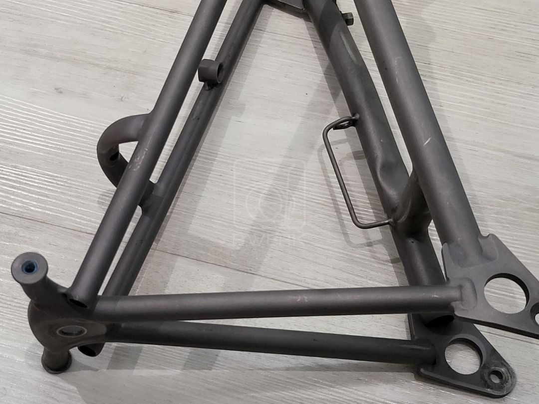Original Genuine BROMPTON Superlight titanium Set rear frame / triangle ...