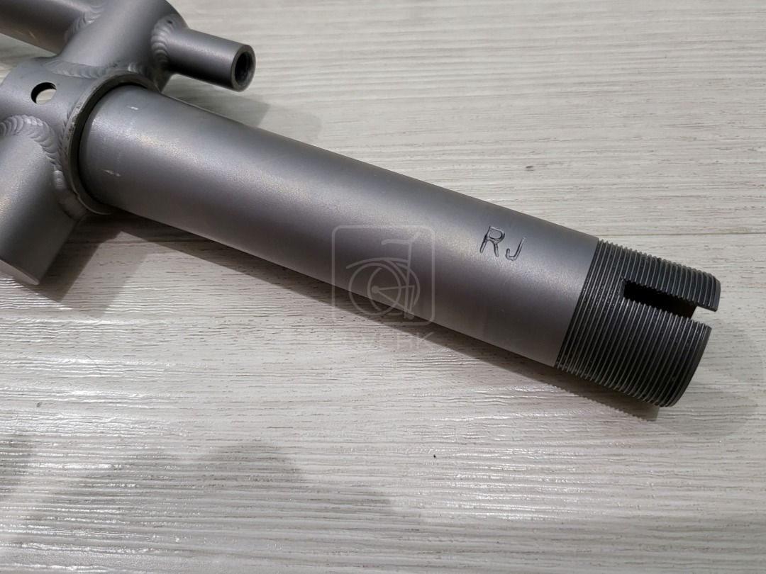 Original Genuine BROMPTON Superlight titanium Set rear frame / triangle and Fork in Sandblast ...